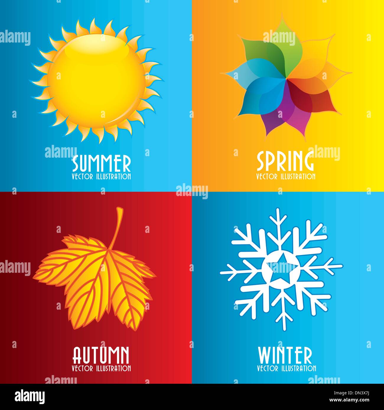 Seasons and weather Stock Vector Images - Alamy