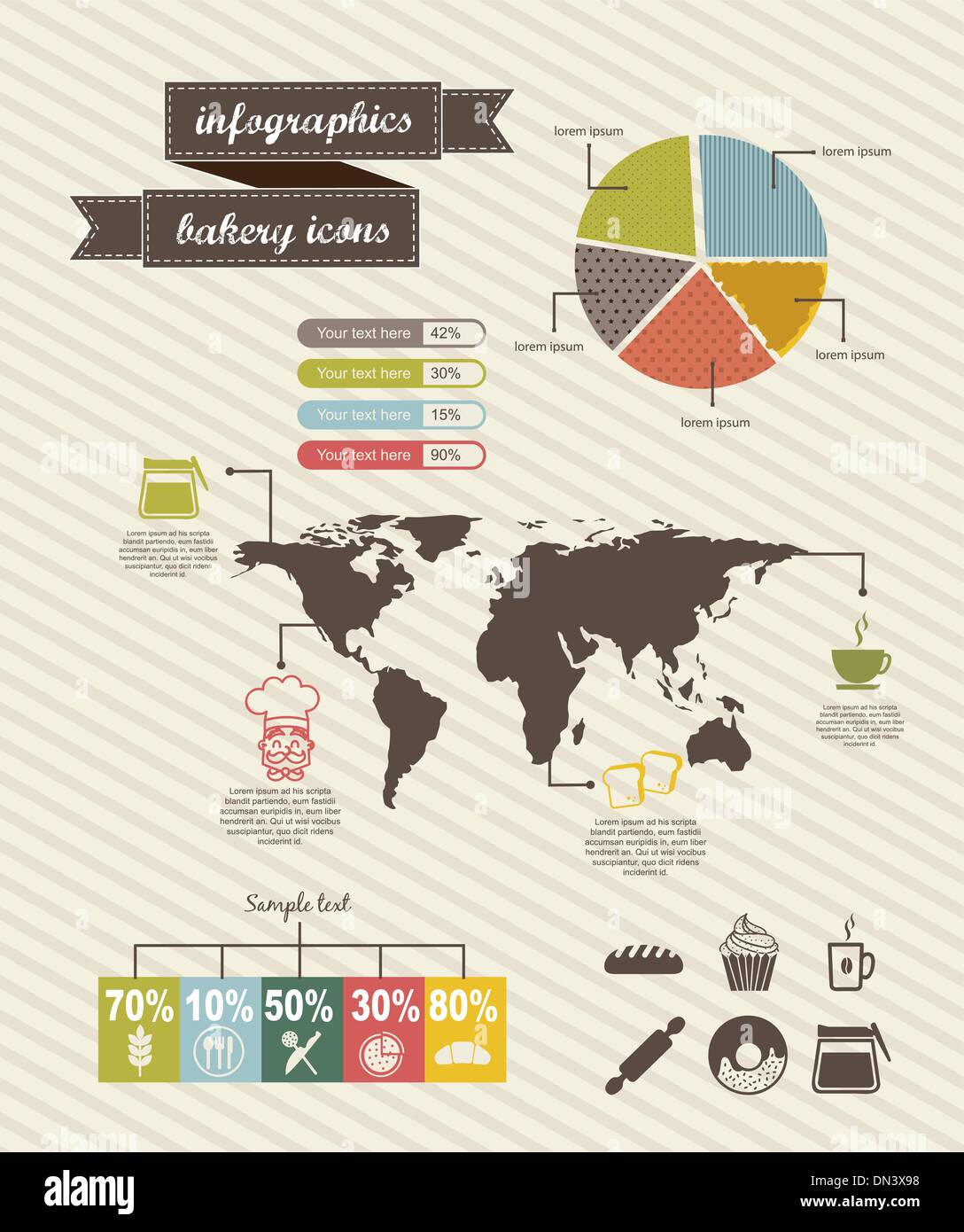 Baker map Stock Vector Images - Alamy
