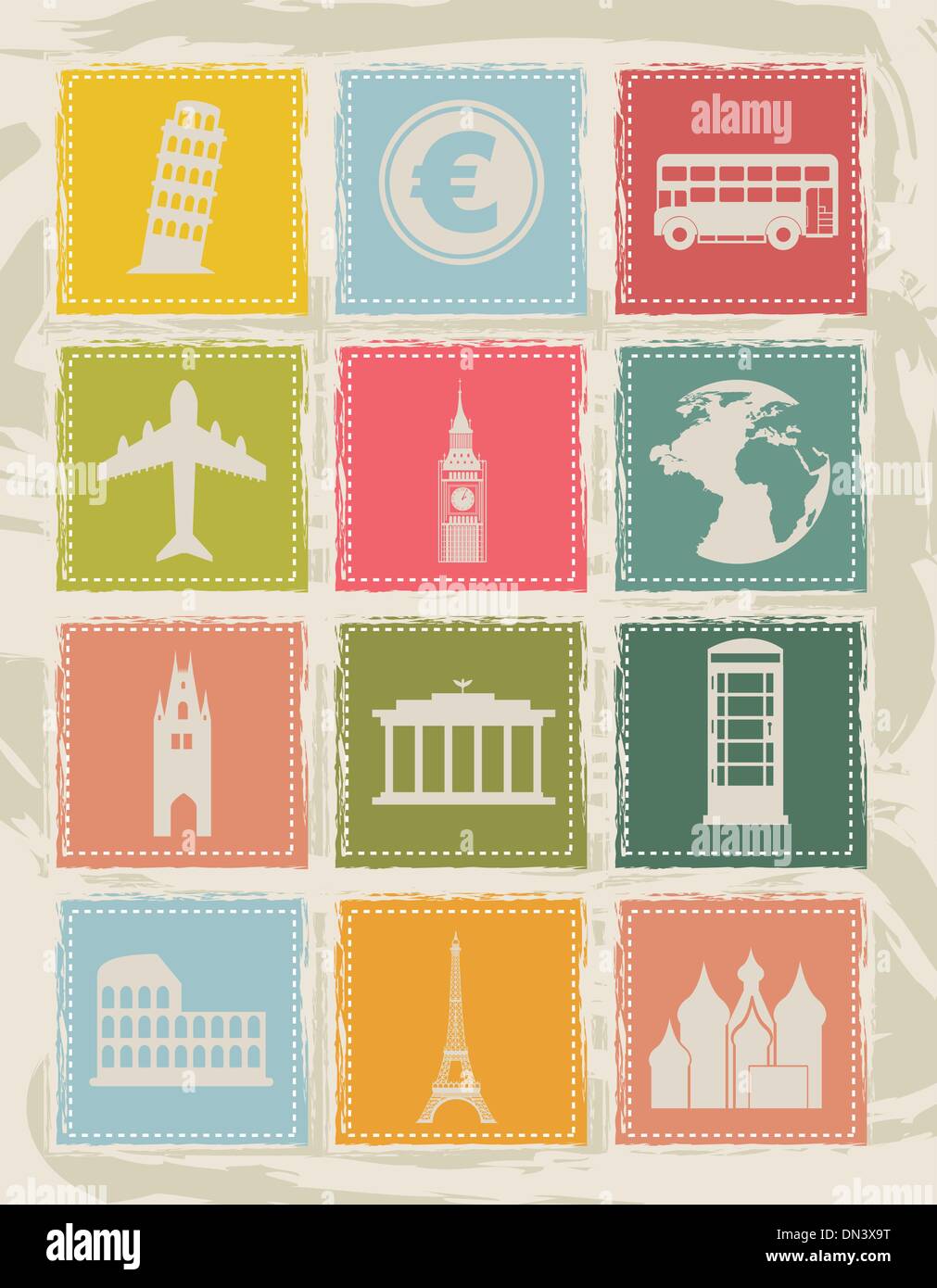Europe square Stock Vector Images - Alamy