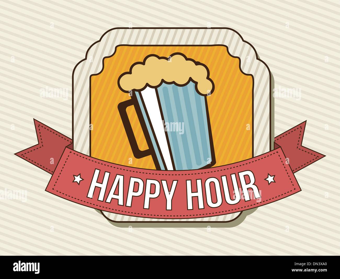 Happy hour menu Stock Vector Images - Alamy