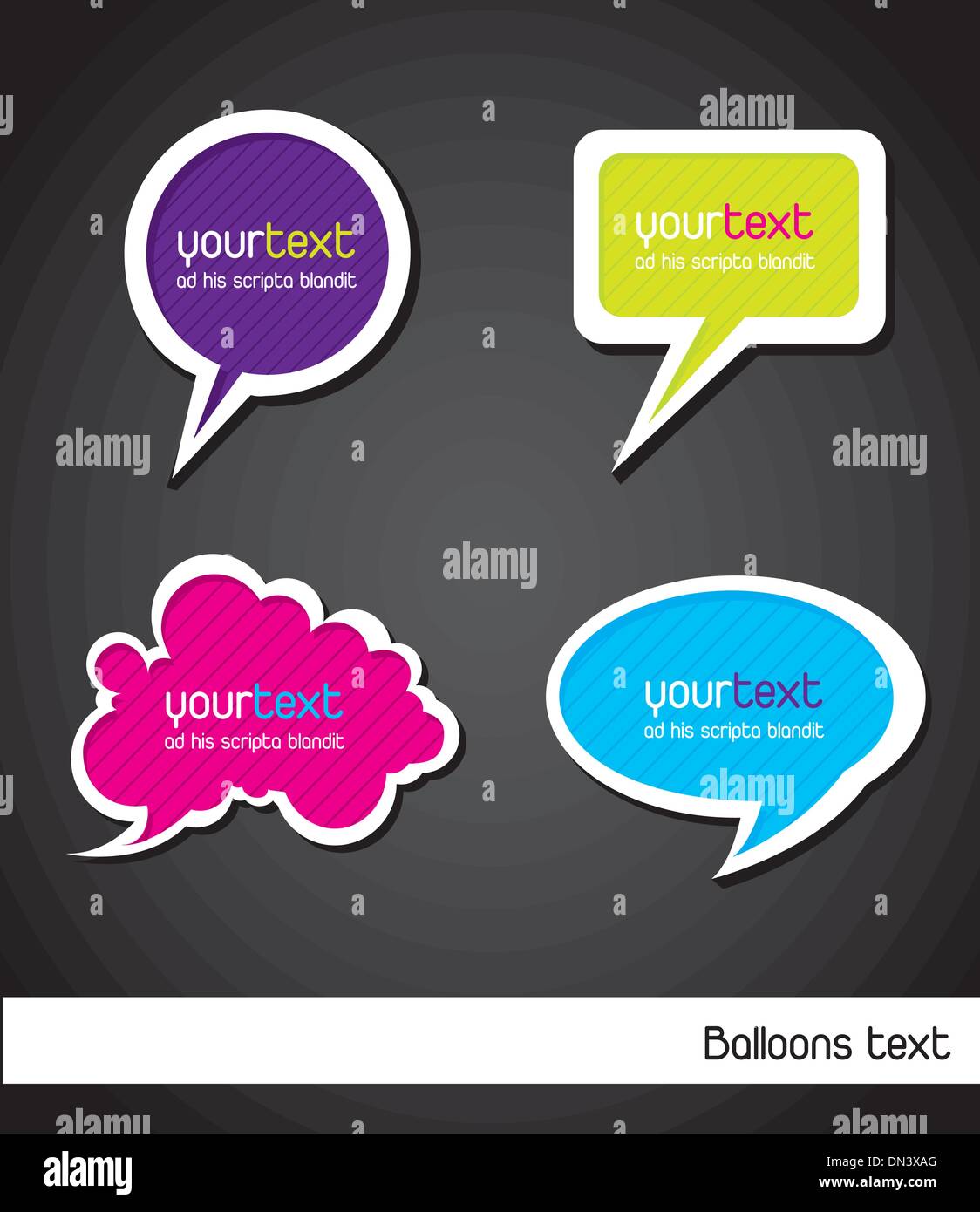 Empty text balloon Stock Vector Images - Alamy