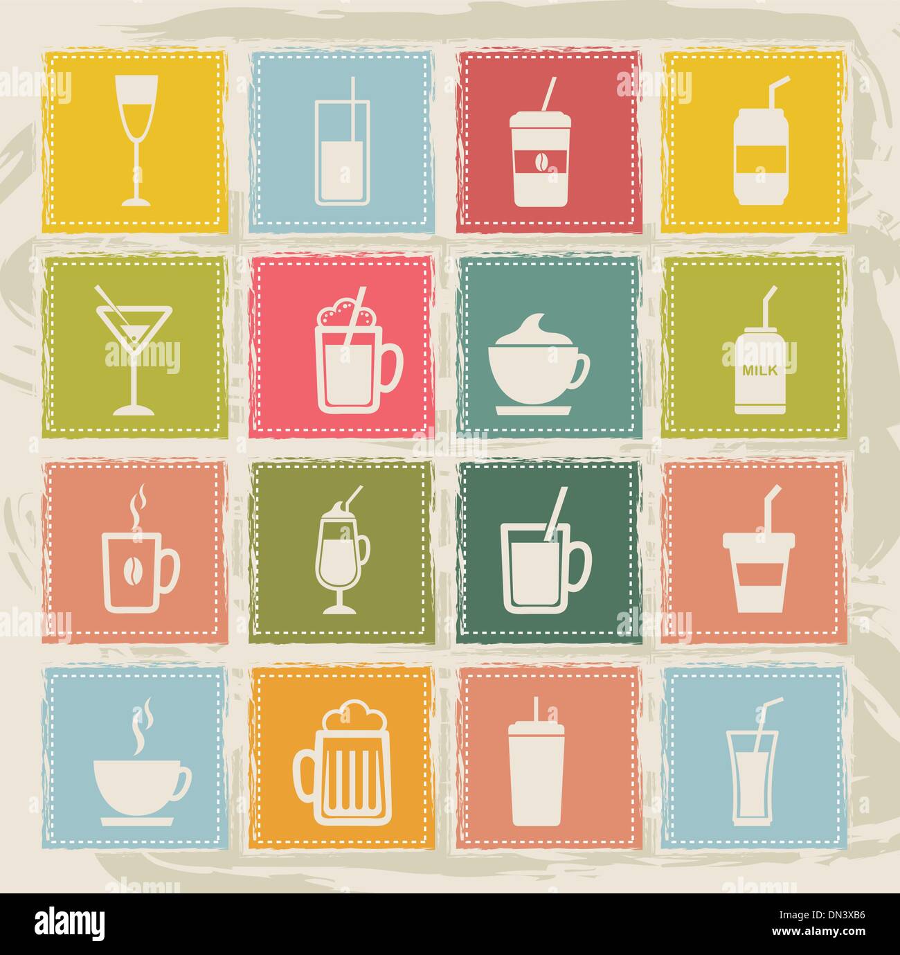 Pink tea shake Stock Vector Images - Alamy