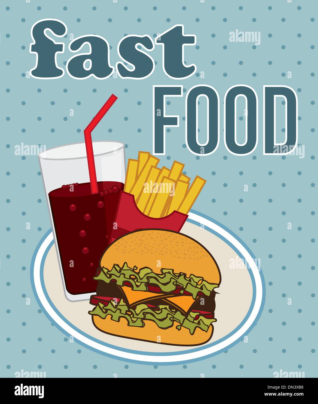 Fast food gourmet Stock Vector Images - Alamy
