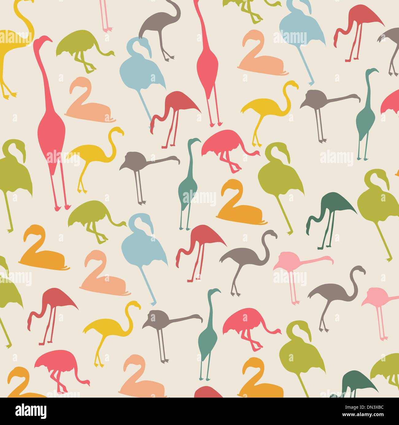 Pink flamingo group Stock Vector Images - Alamy