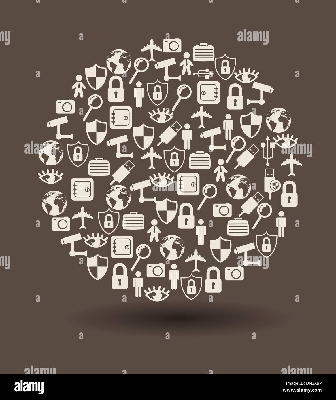 Security pass illustration Stock Vector Images - Alamy