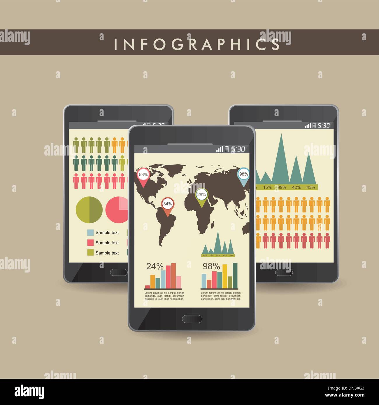 Increasing infographics hi-res stock photography and images - Alamy