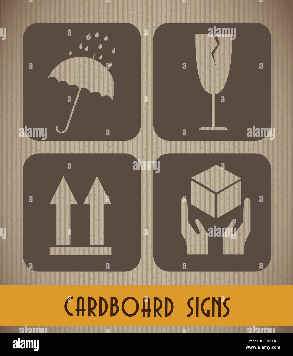 Cardboard signs hi-res stock photography and images - Alamy