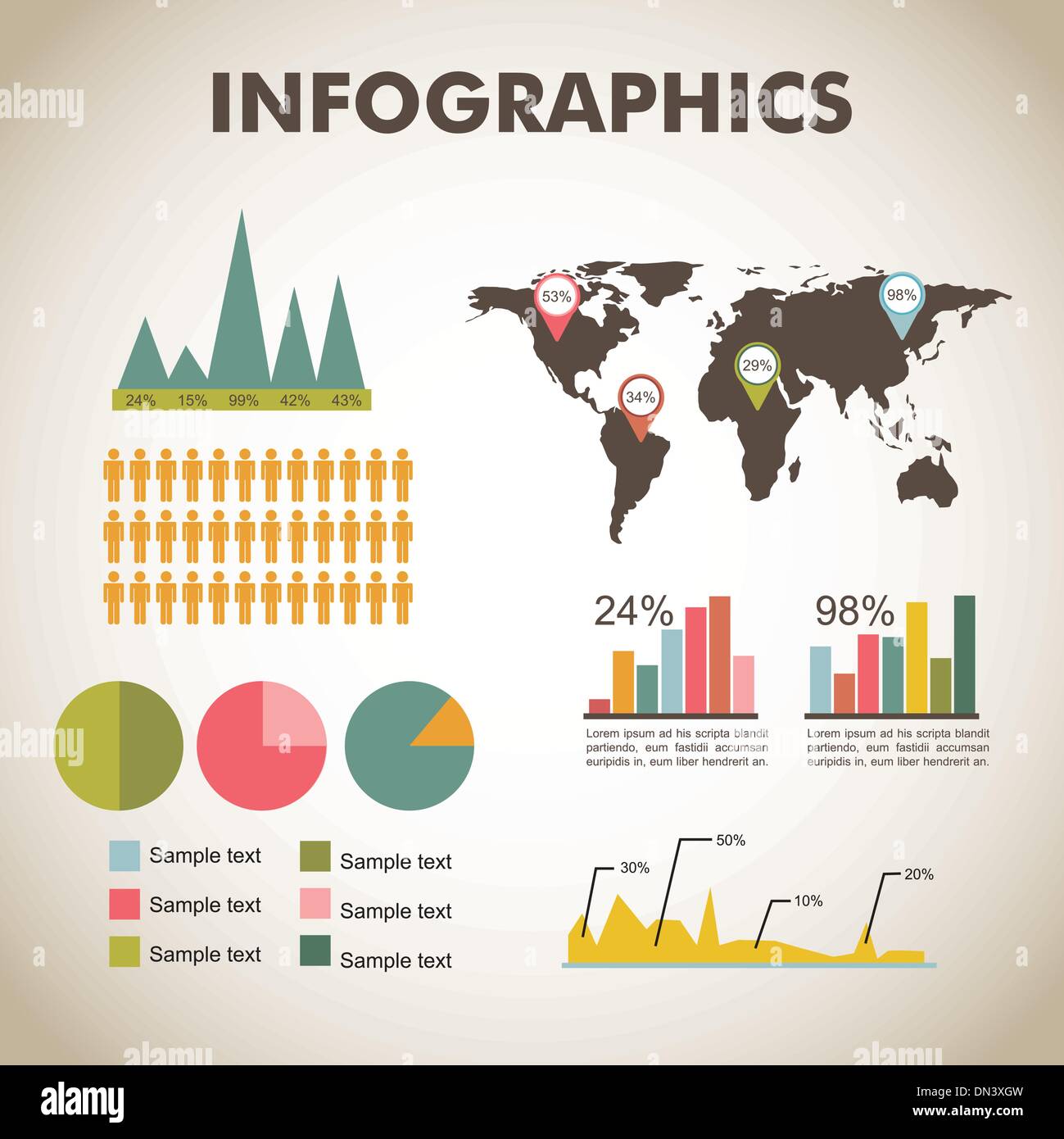 Increasing infographics Stock Vector Images - Alamy