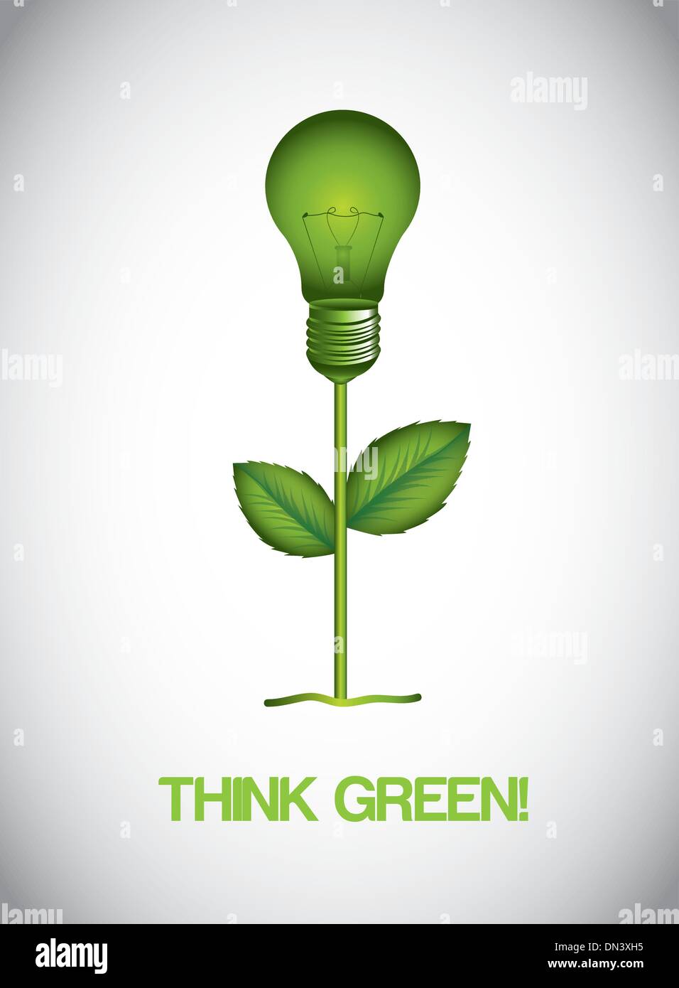 Think green think clean Stock Vector Images - Alamy