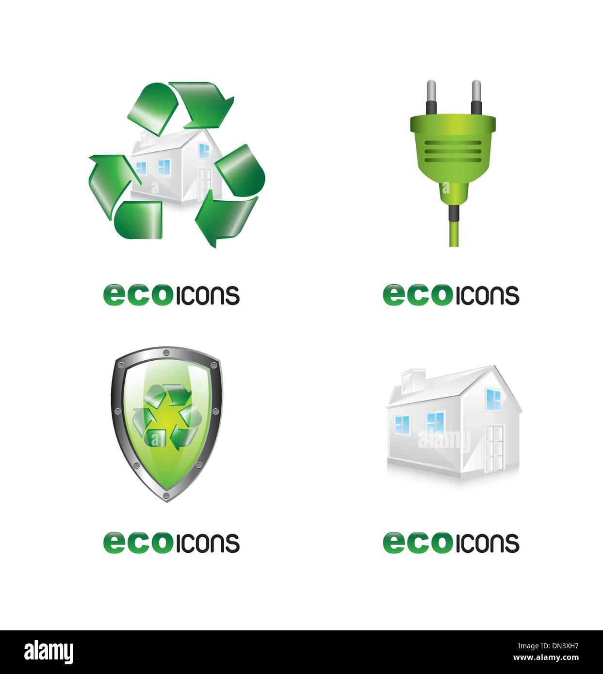 Eco design icons hi-res stock photography and images - Alamy