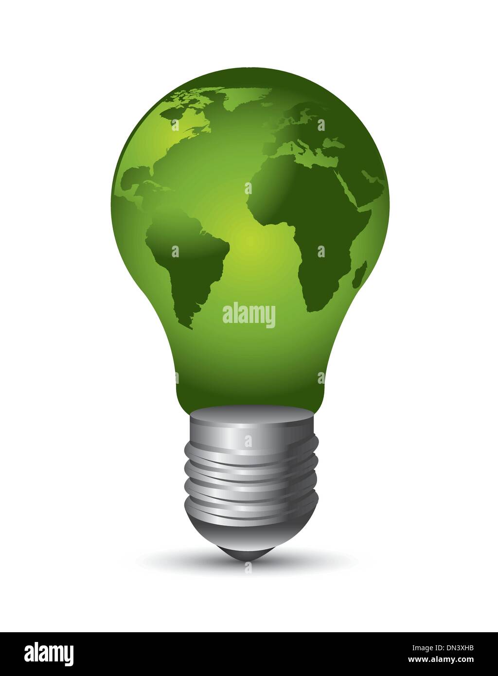 Incandescent light bulb pollution Stock Vector Images - Alamy