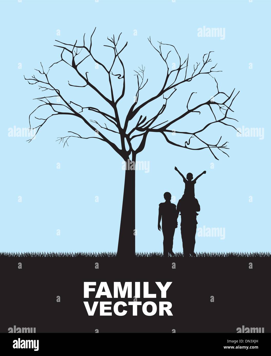 Family vector hi-res stock photography and images - Alamy
