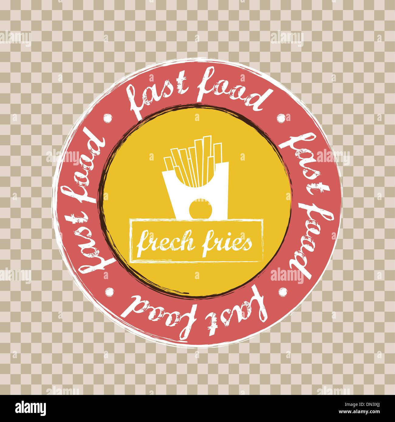 French fries sticker hi-res stock photography and images - Alamy