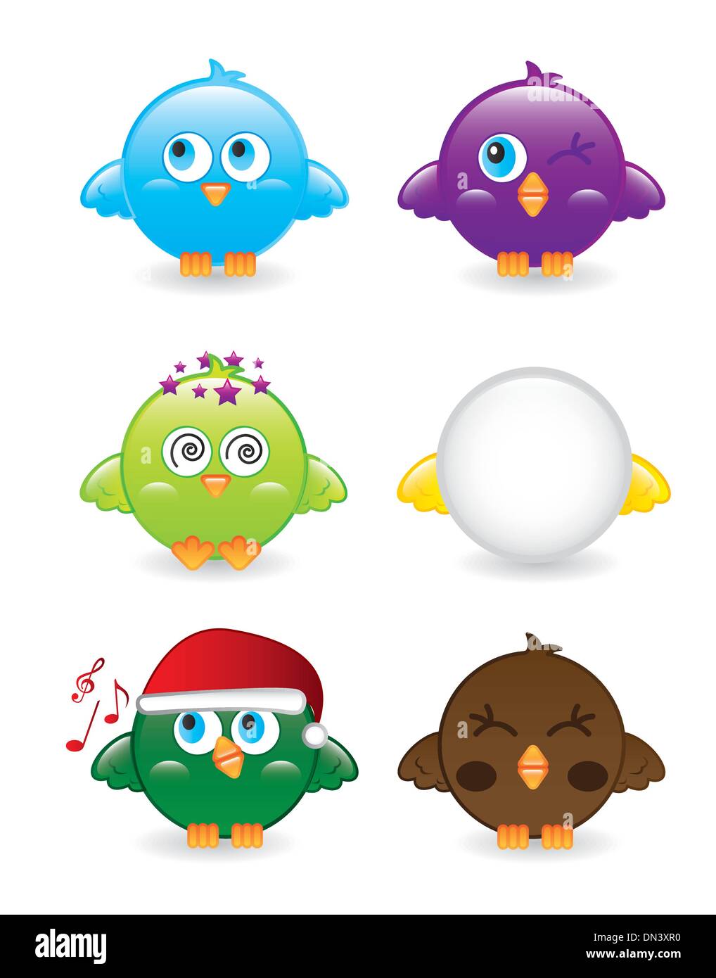 Zoo birds Stock Vector Images - Alamy