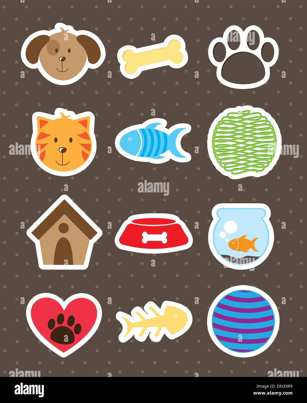 Pets at home puppy Stock Vector Images - Alamy