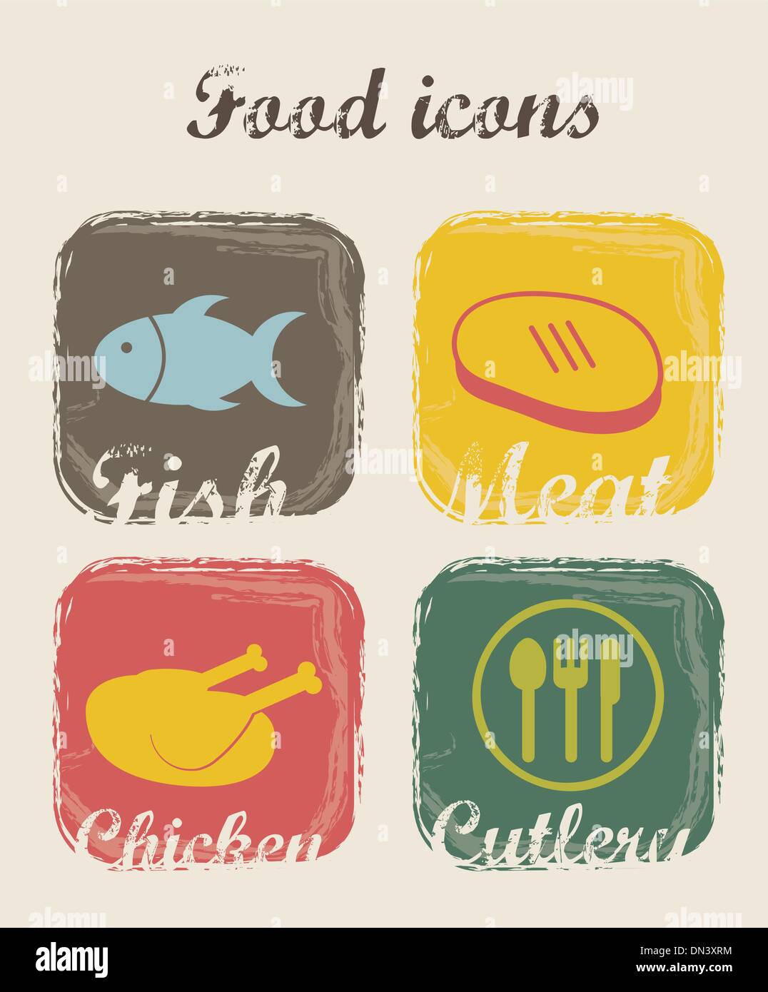 Fat food fork Stock Vector Images - Alamy