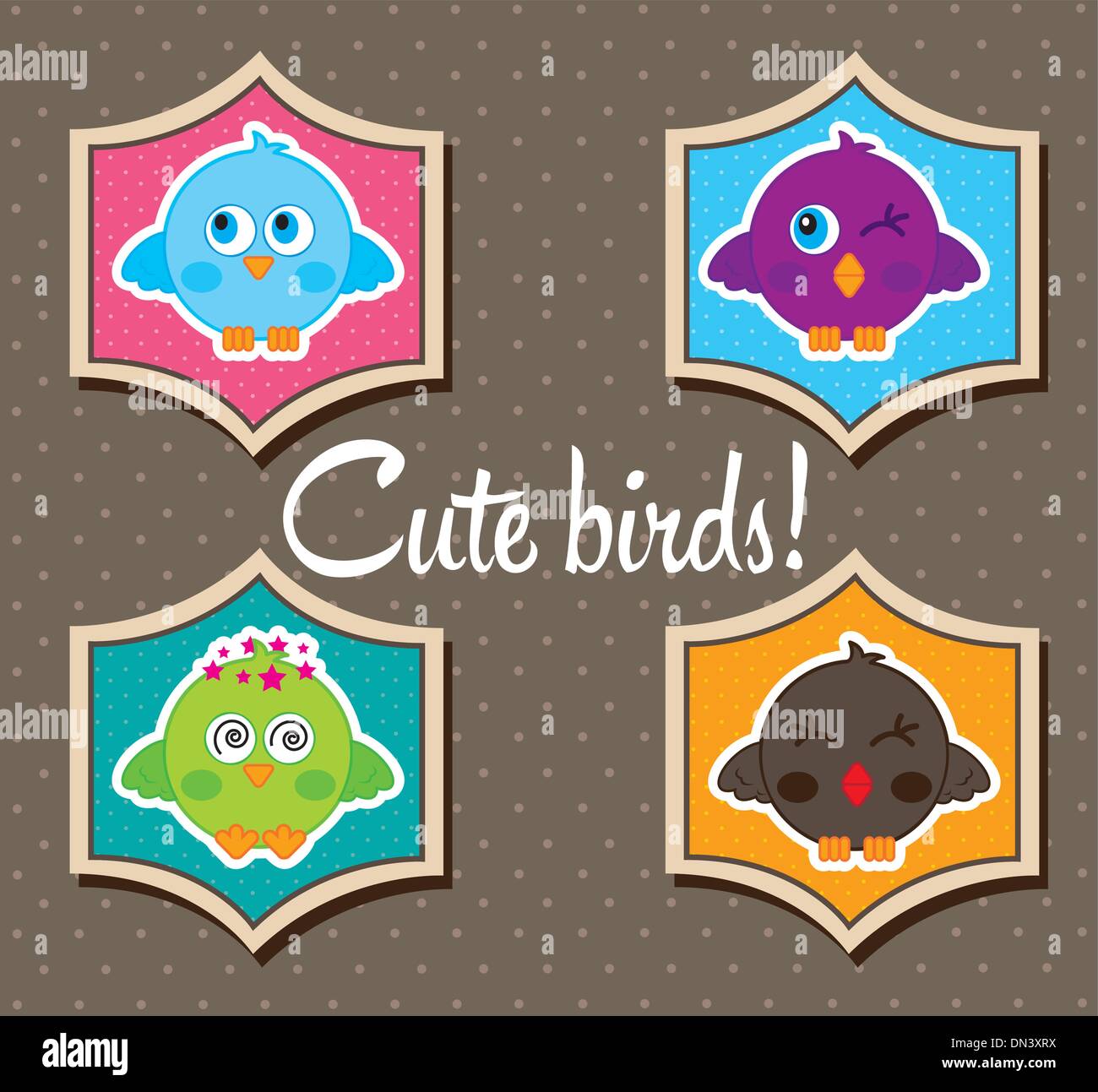 Zoo birds Stock Vector Images - Alamy