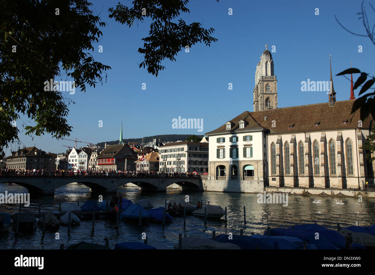 Switzerland, Zurich, old city and Limmat river Stock Photo - Alamy