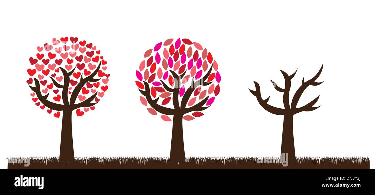 Beautiful trees and woods Stock Vector Images - Alamy