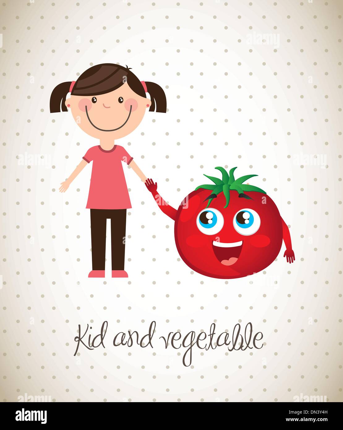 children and vegetables Stock Vector Image & Art - Alamy