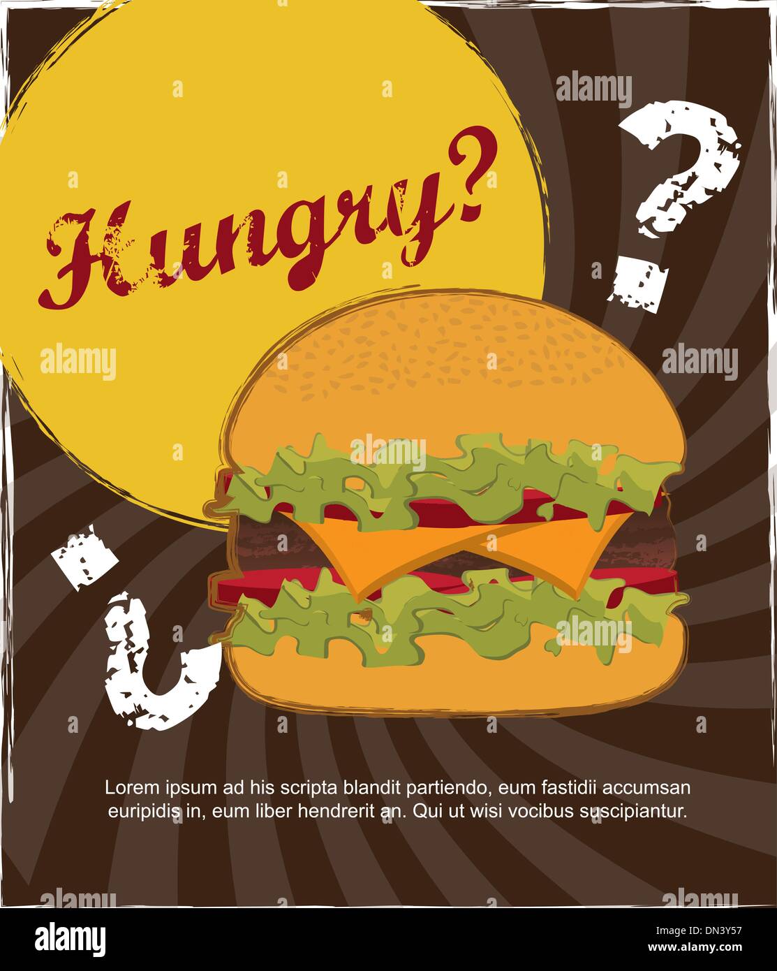 Burger vector vectors hi-res stock photography and images - Alamy