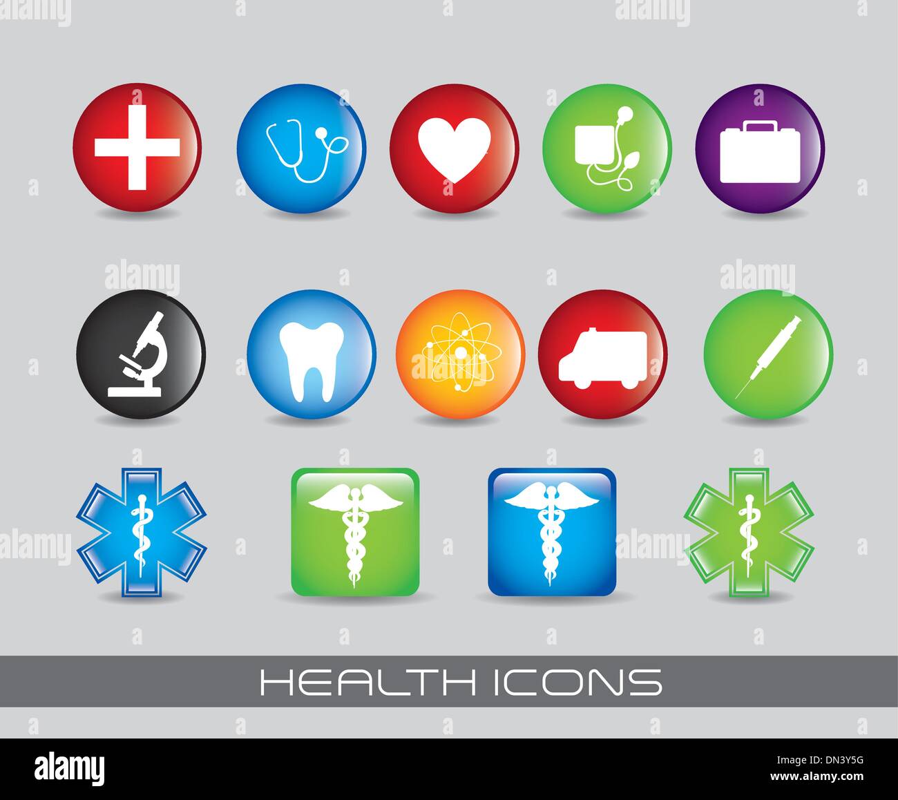 Digital health icons Stock Vector Images - Alamy