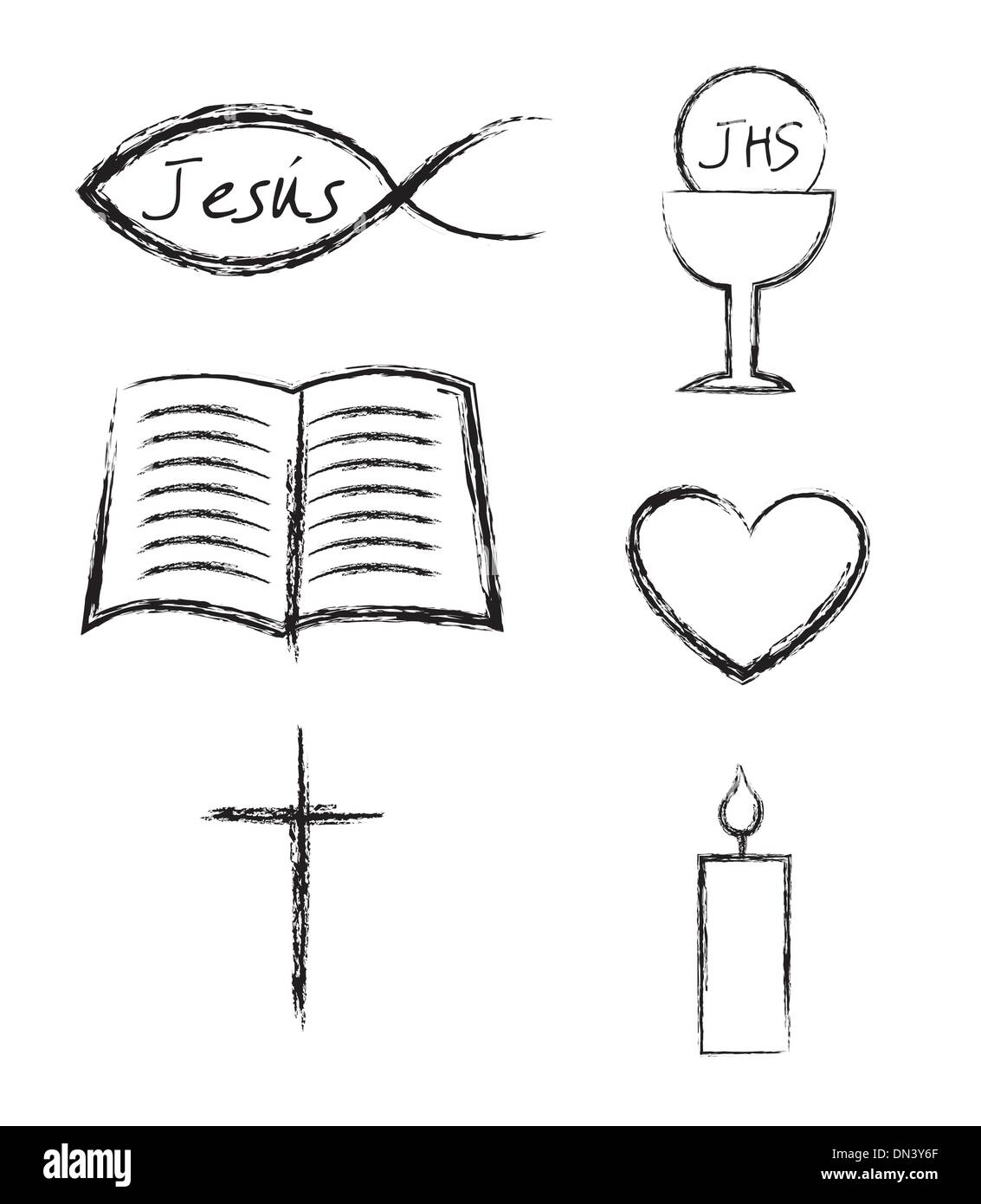 Chalice and bread Black and White Stock Photos & Images - Alamy