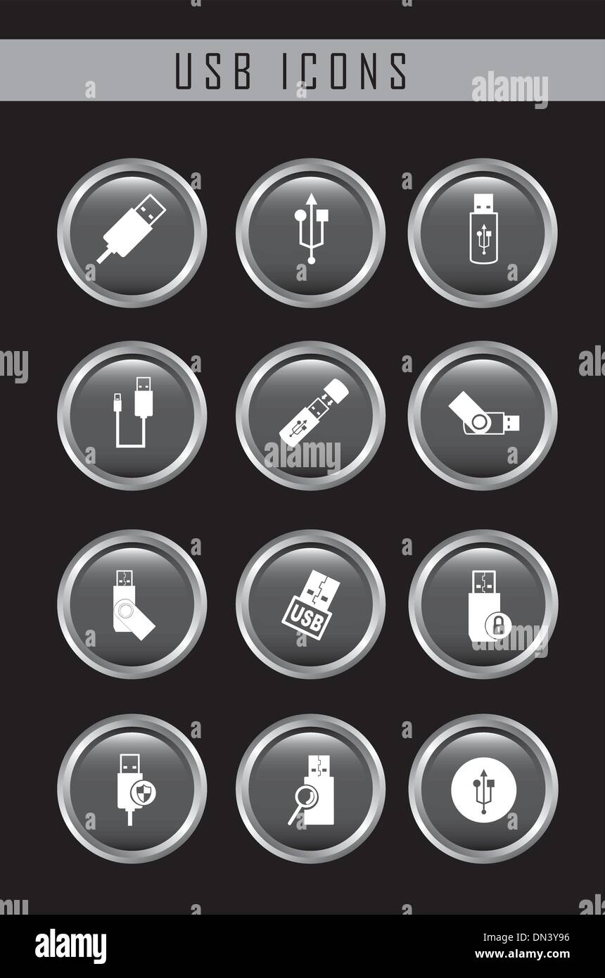 Usb port Stock Vector Images - Alamy