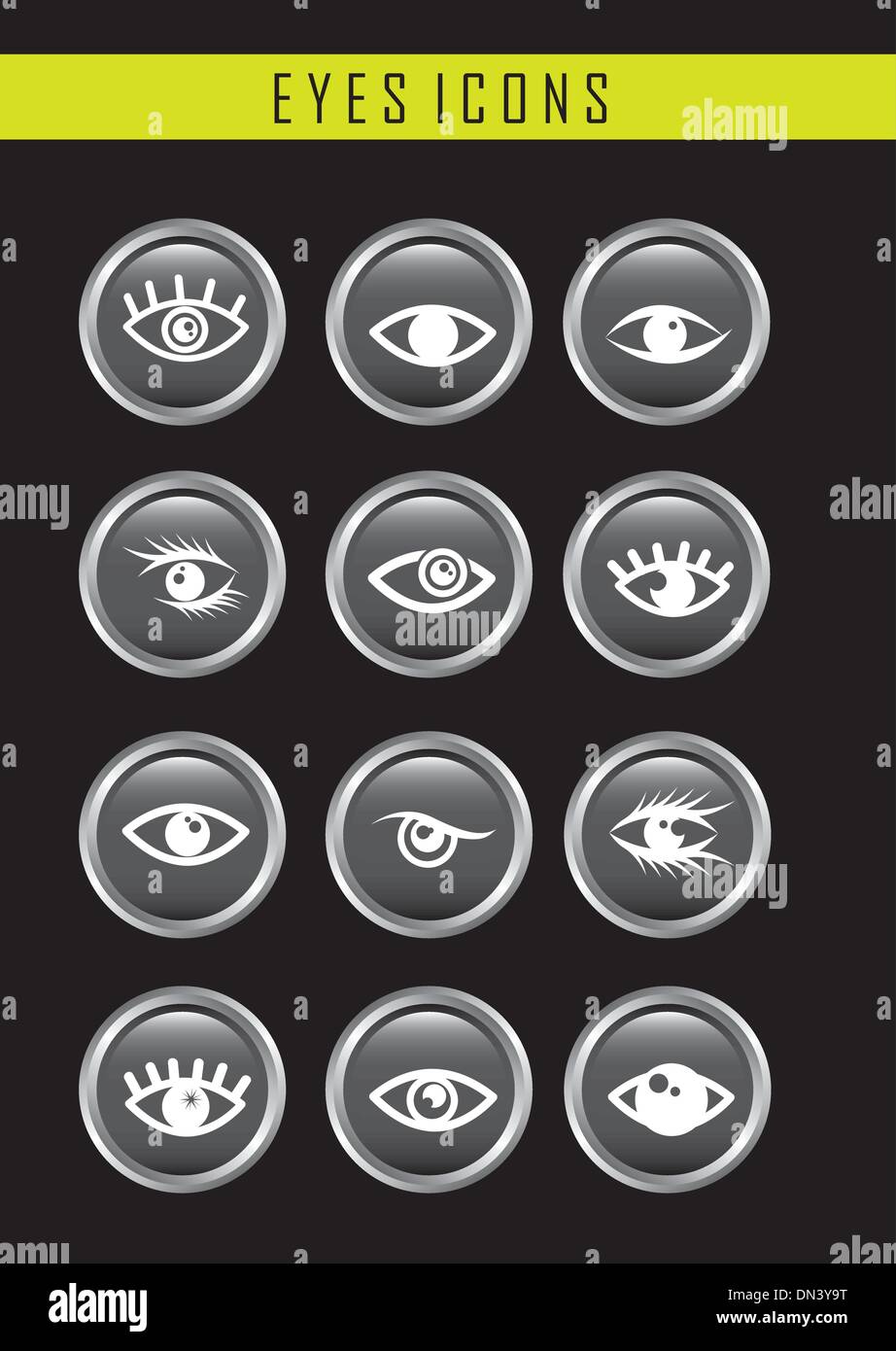 Human eyes collection Stock Vector Images - Alamy