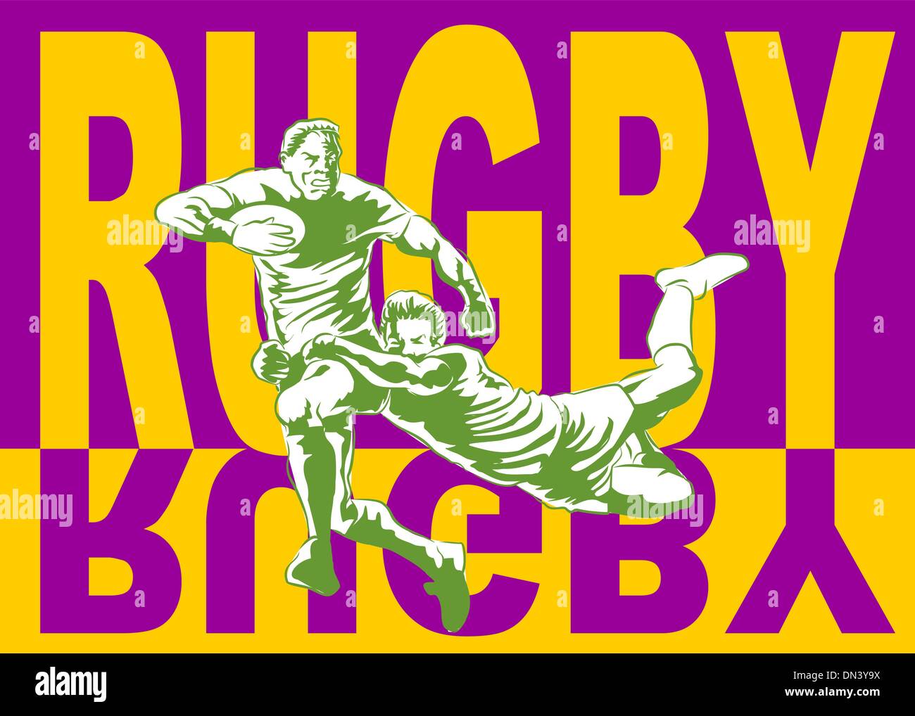 Rugby play Stock Vector Images - Alamy
