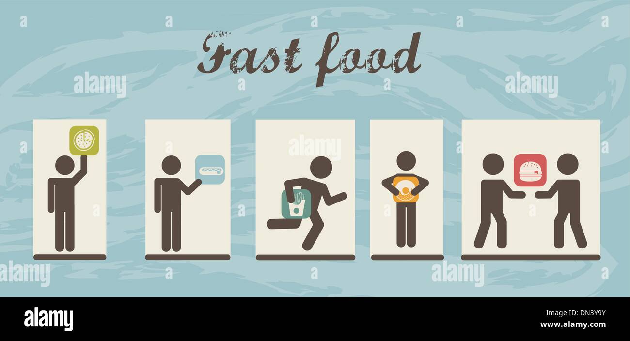 fast food icons Stock Vector Image & Art - Alamy