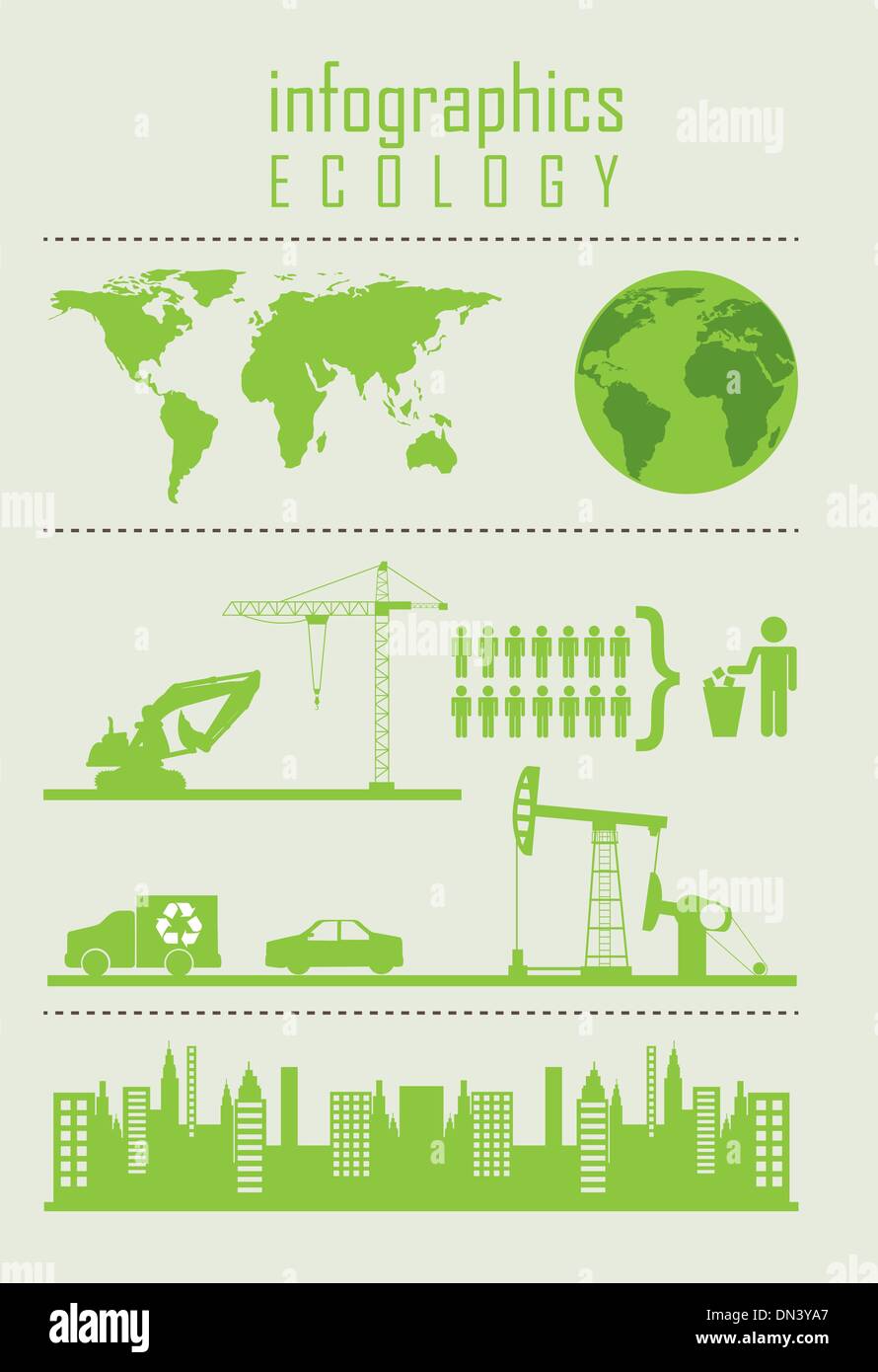 Eco infographics hi-res stock photography and images - Alamy