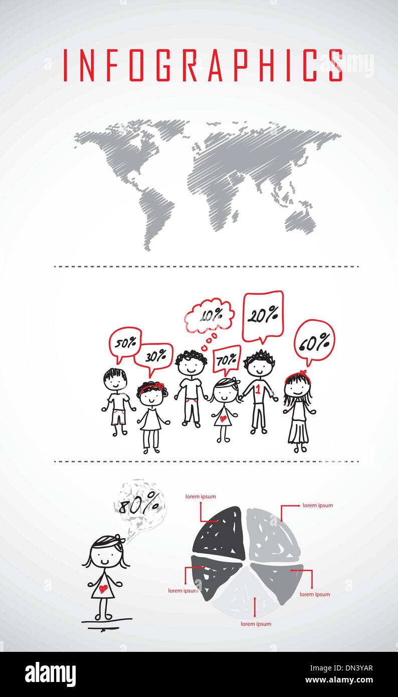 Girl bar graph Stock Vector Images - Alamy