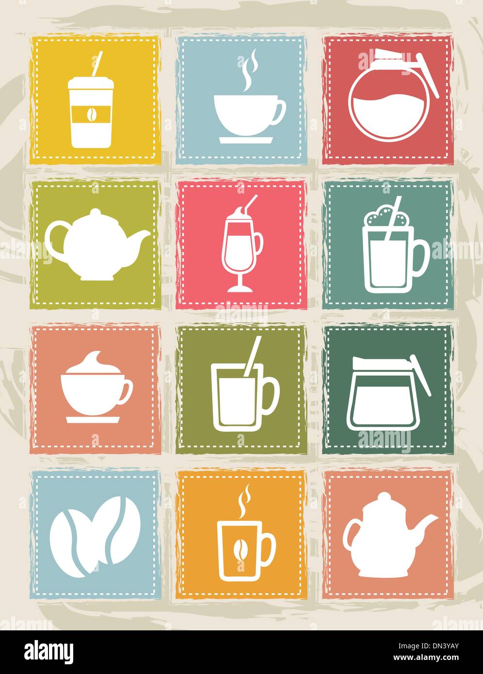 Vintage coffee can Stock Vector Images - Alamy