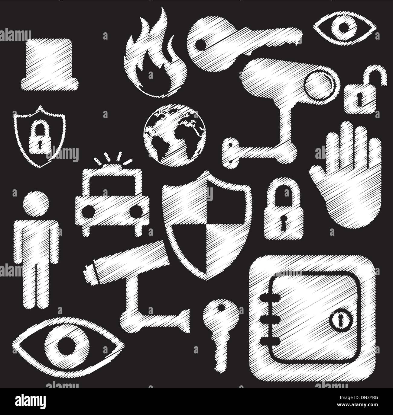 Glass box security Stock Vector Images - Alamy