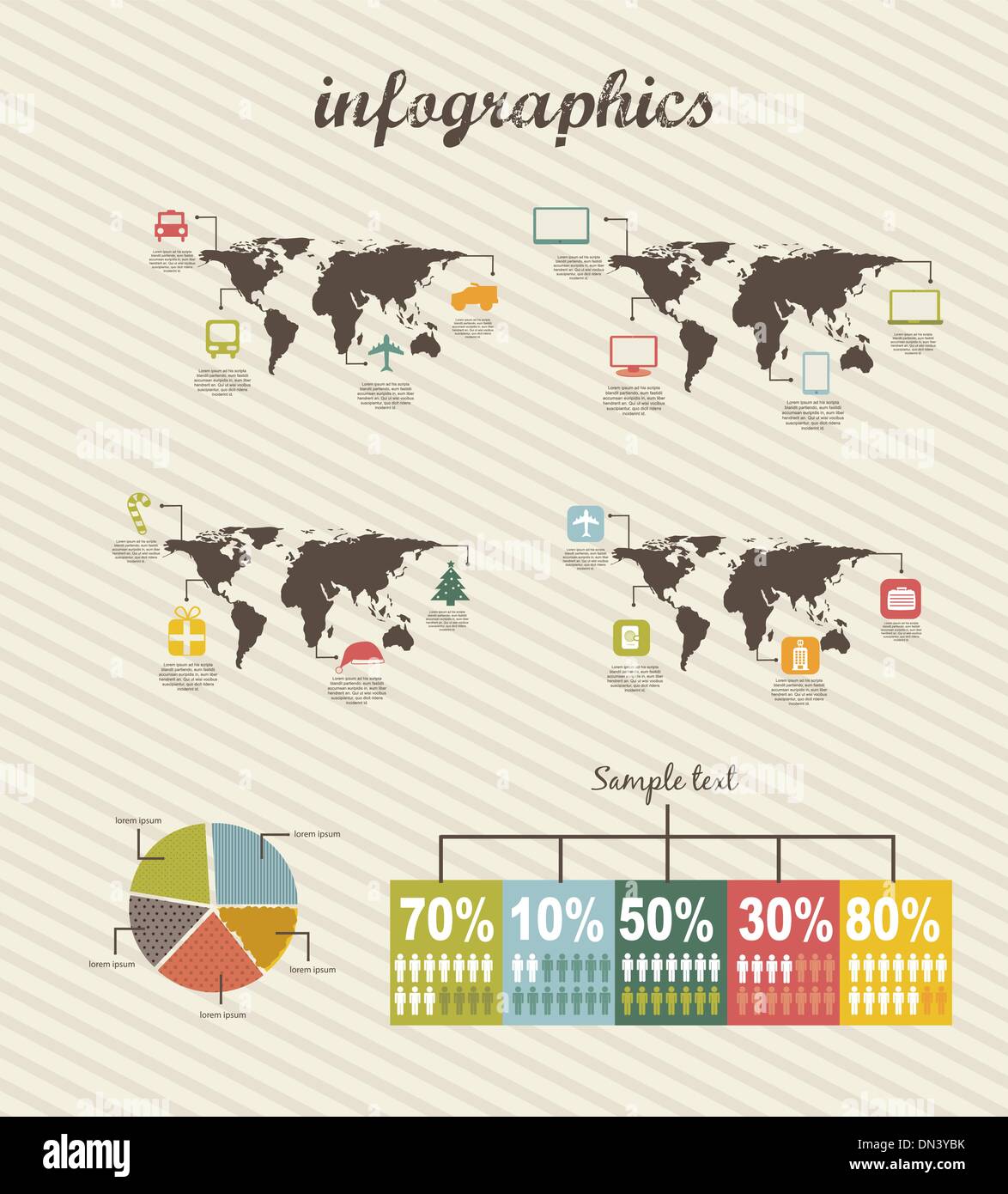 Demographics icons hi-res stock photography and images - Alamy