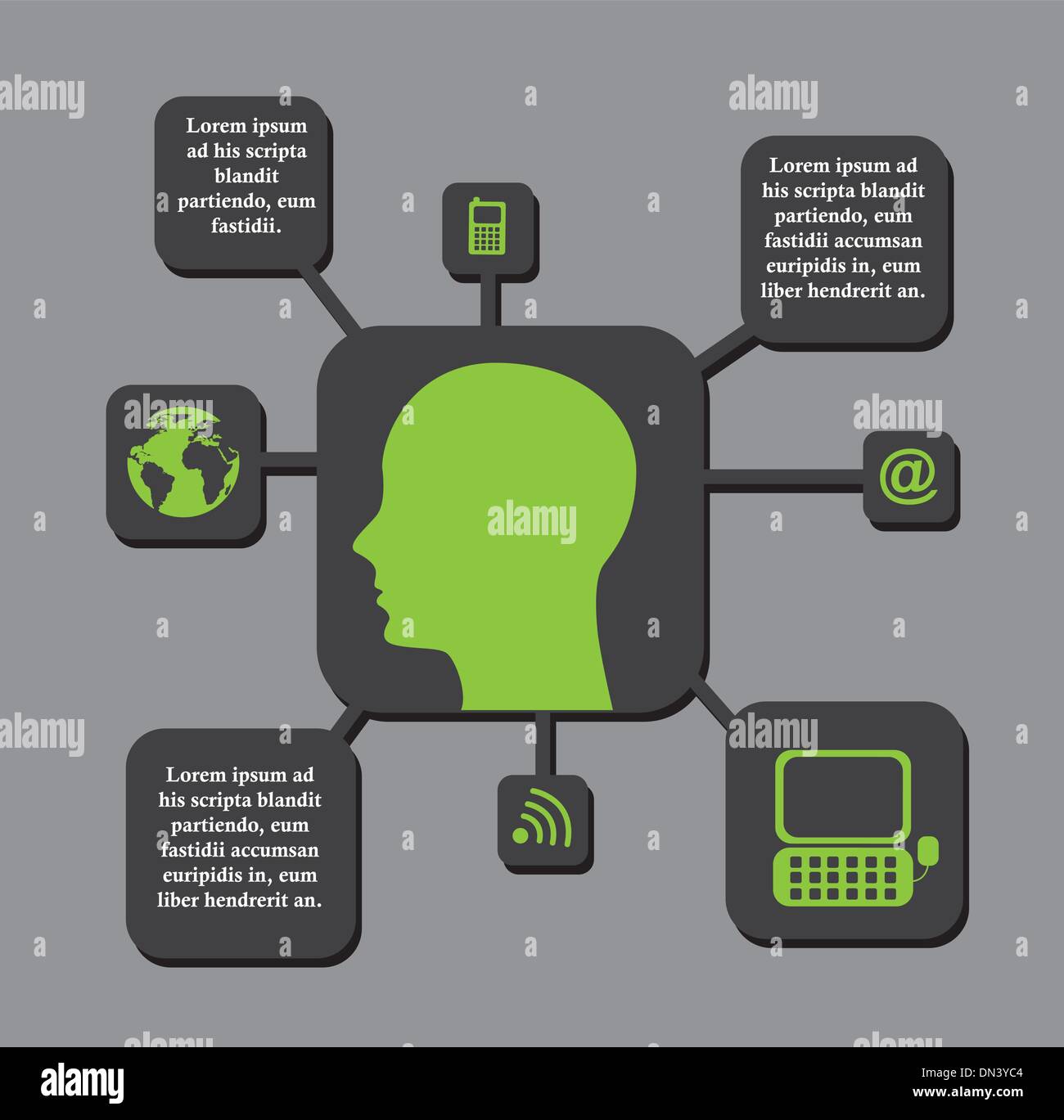 Communication communication link Stock Vector Images - Alamy