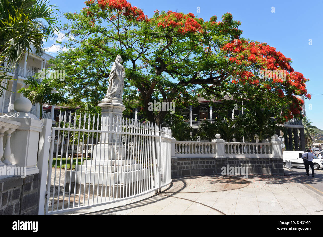 Queen Victoria Statue, Port Louis, Mauritius Stock Photo - Alamy