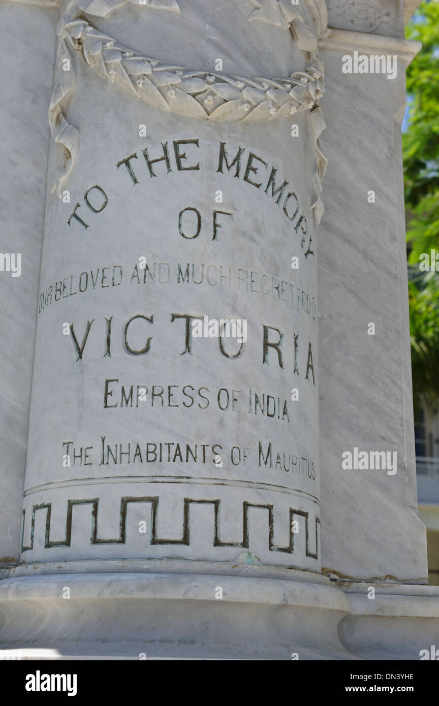 The Queen Victoria Statue, Port Louis, Mauritius Stock Photo - Alamy