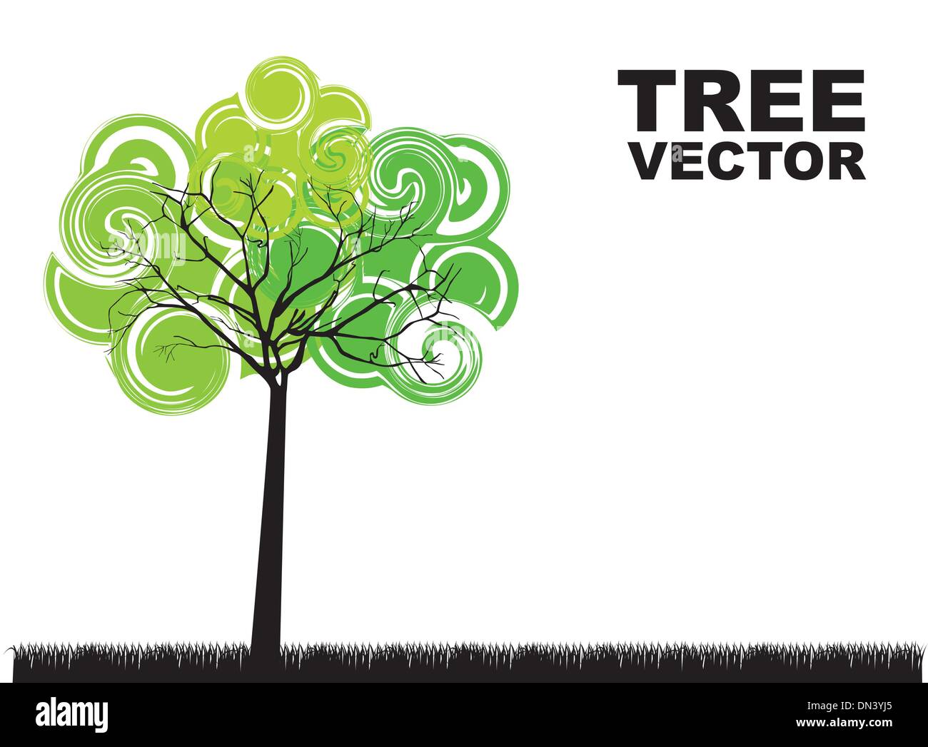 Vector grunge tree vector vectors hi-res stock photography and images ...
