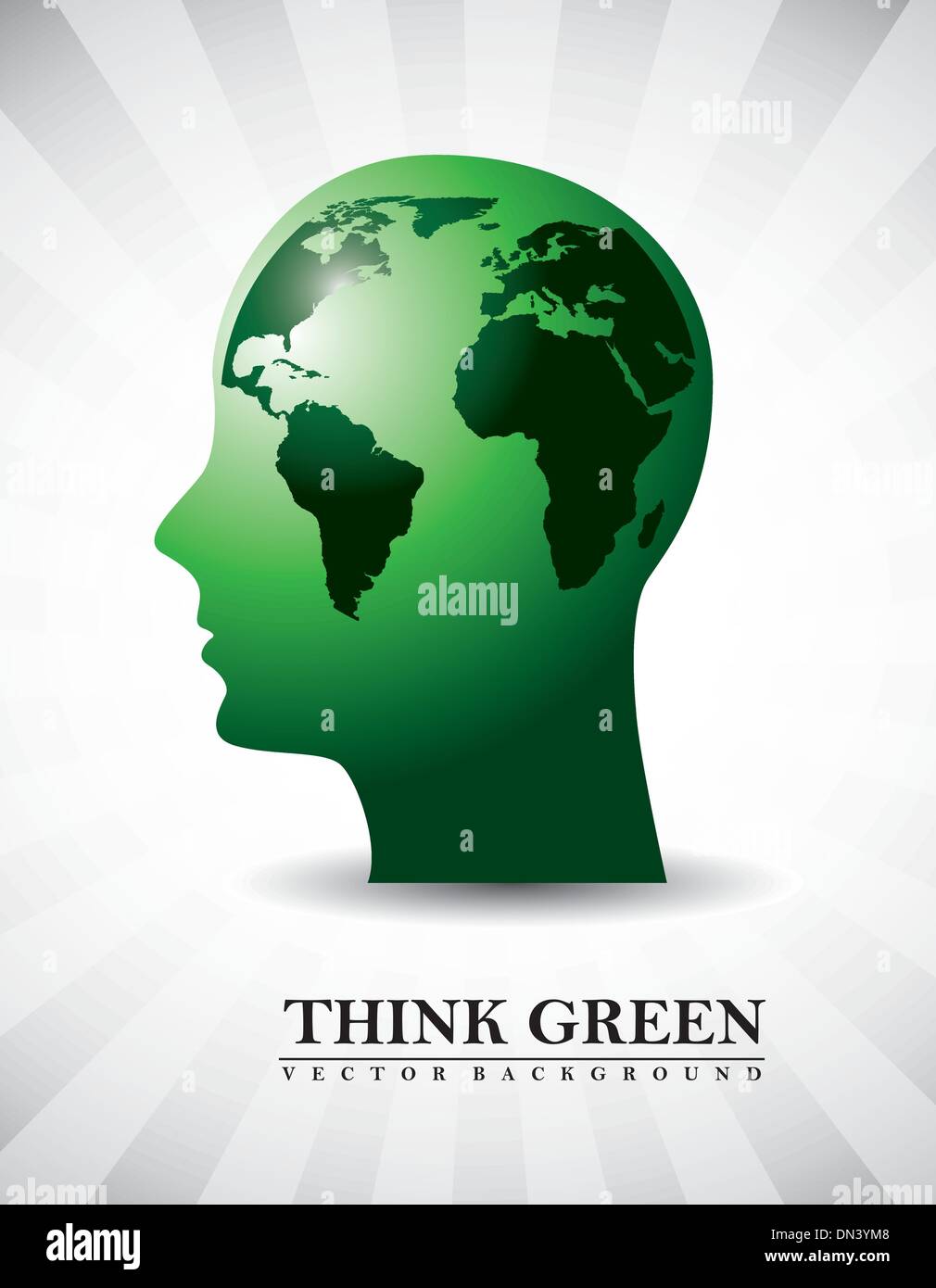 Think green Stock Vector Images - Alamy