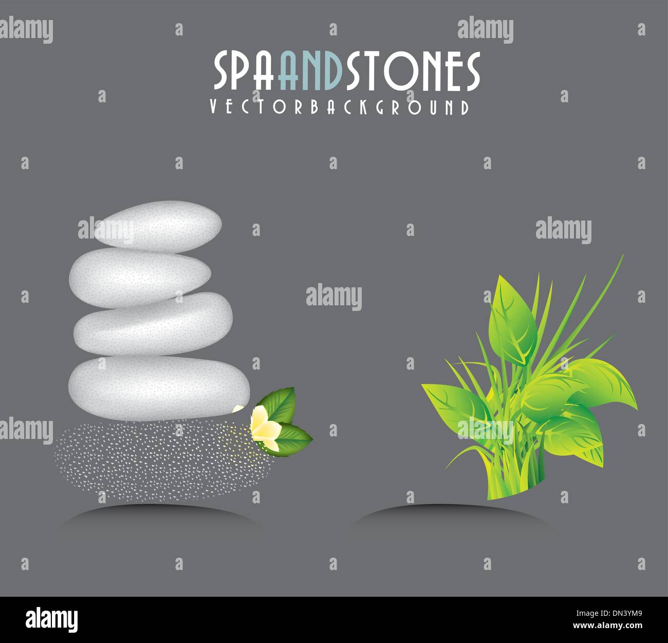 White spa stones Stock Vector Images - Alamy