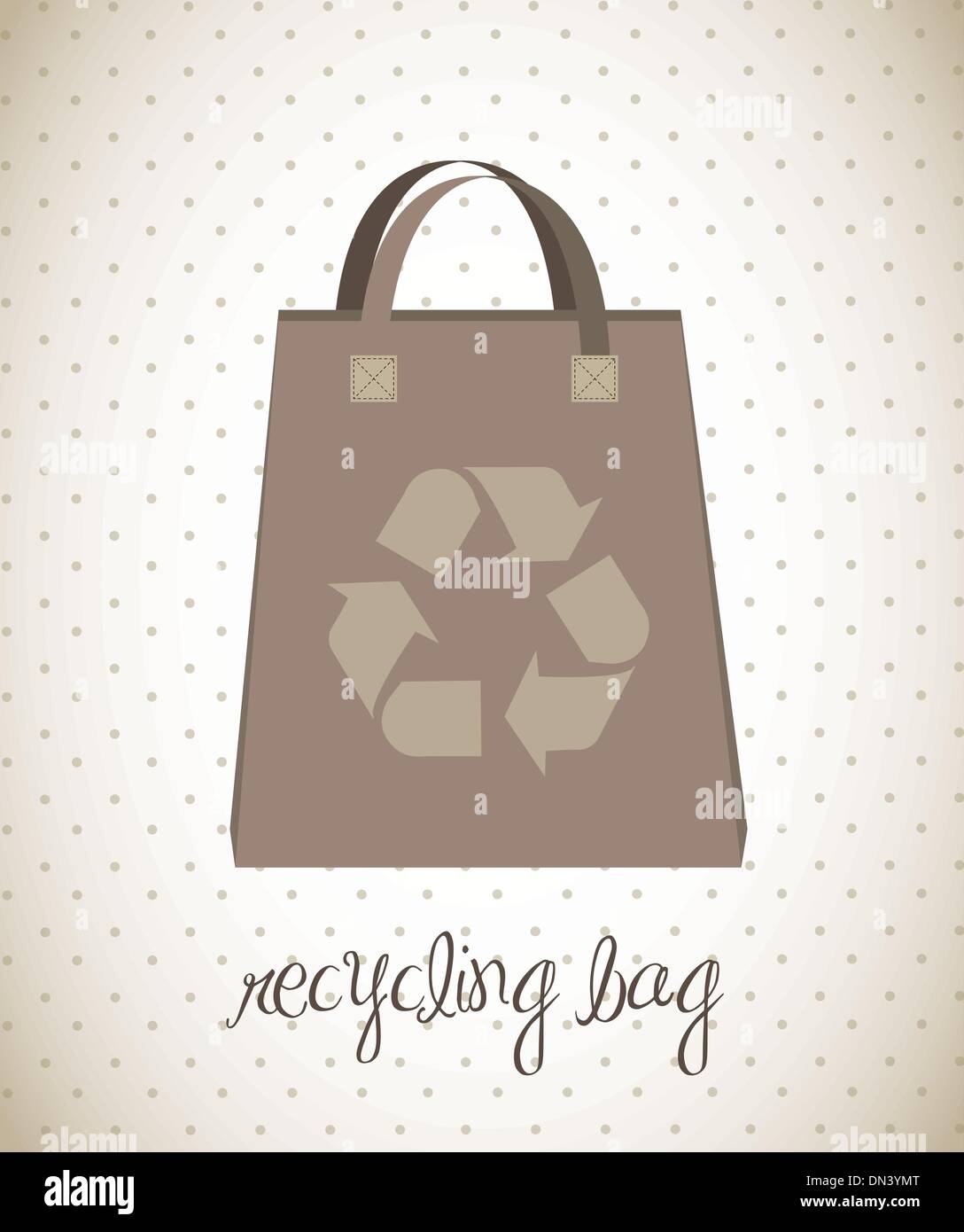Eco recycling paper bag Stock Vector Images - Alamy