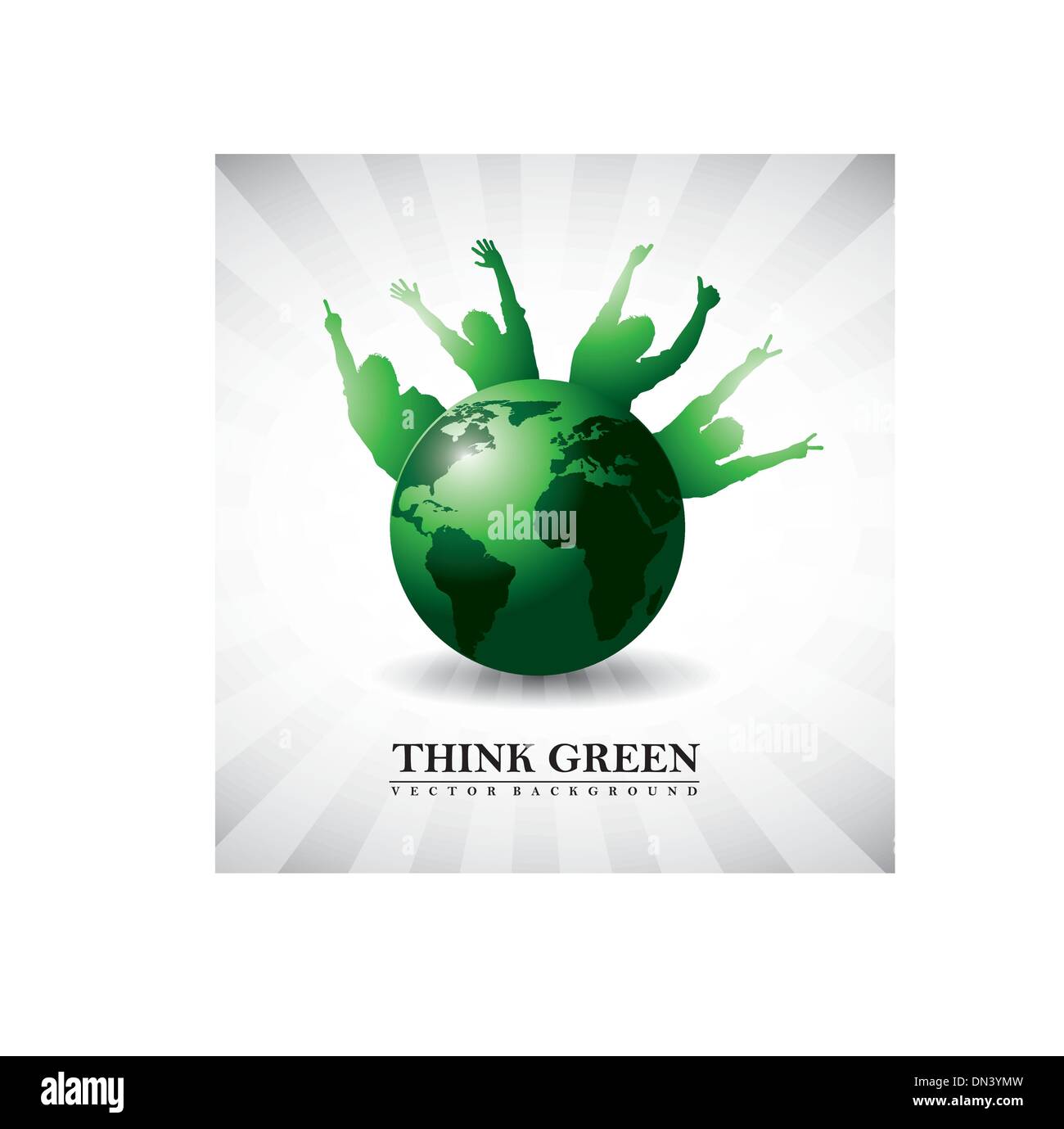 Think green Cut Out Stock Images & Pictures - Alamy