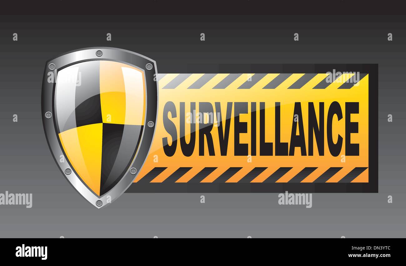 Surveillance camera icon yellow internet Stock Vector Images - Alamy
