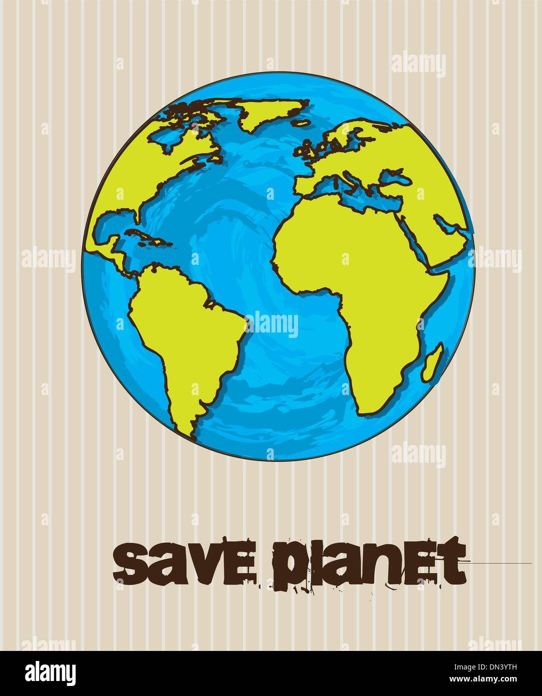 Save the planet and recycle Stock Vector Images - Alamy
