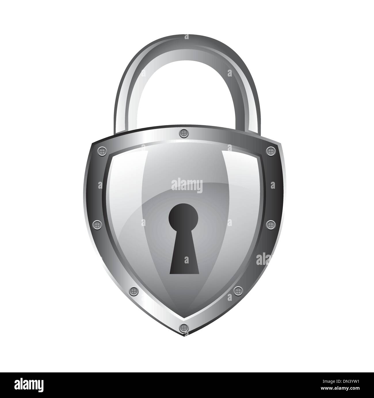 Shiny padlock Stock Vector Images - Alamy