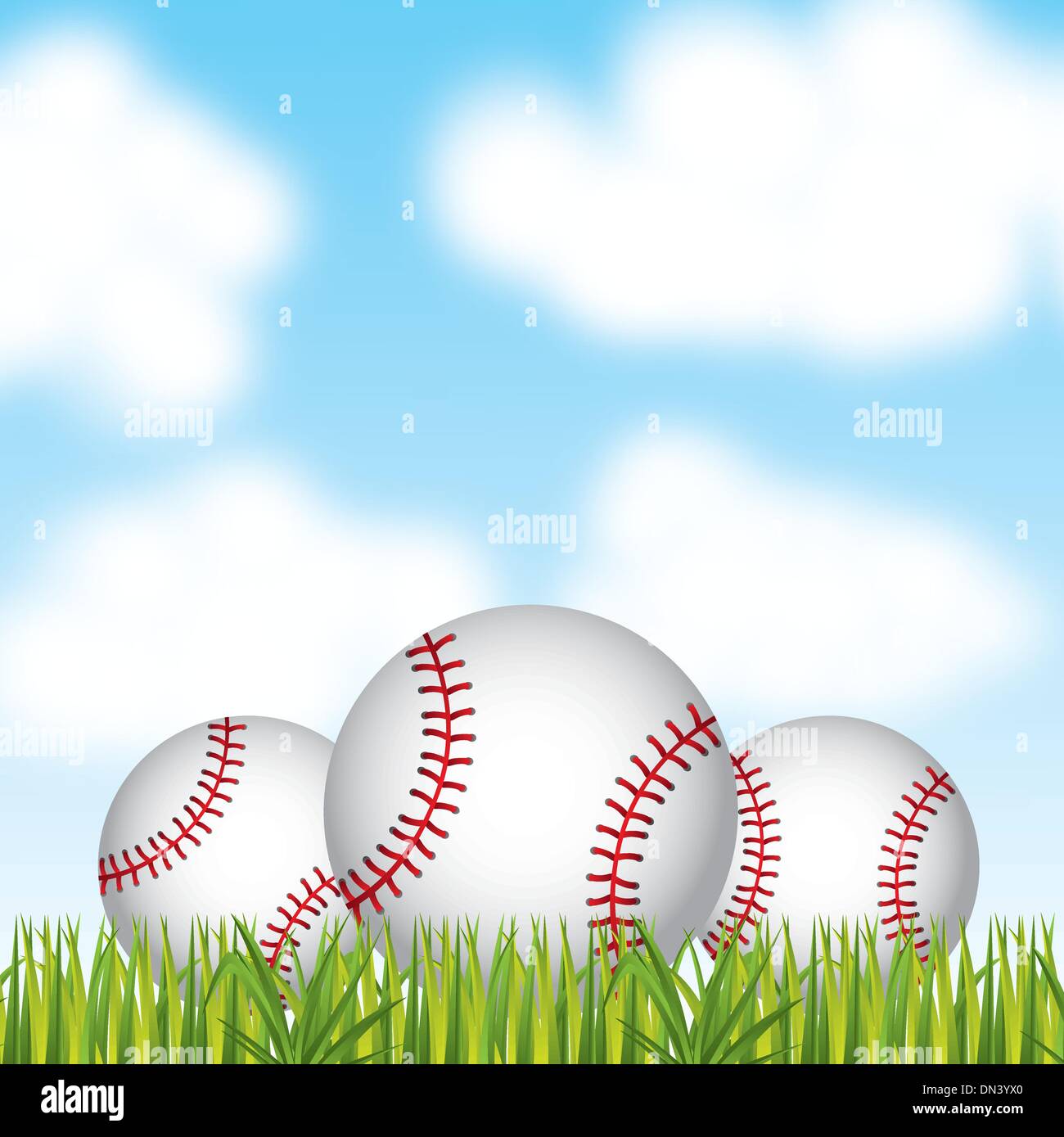 Baseball game cloud Stock Vector Images - Alamy