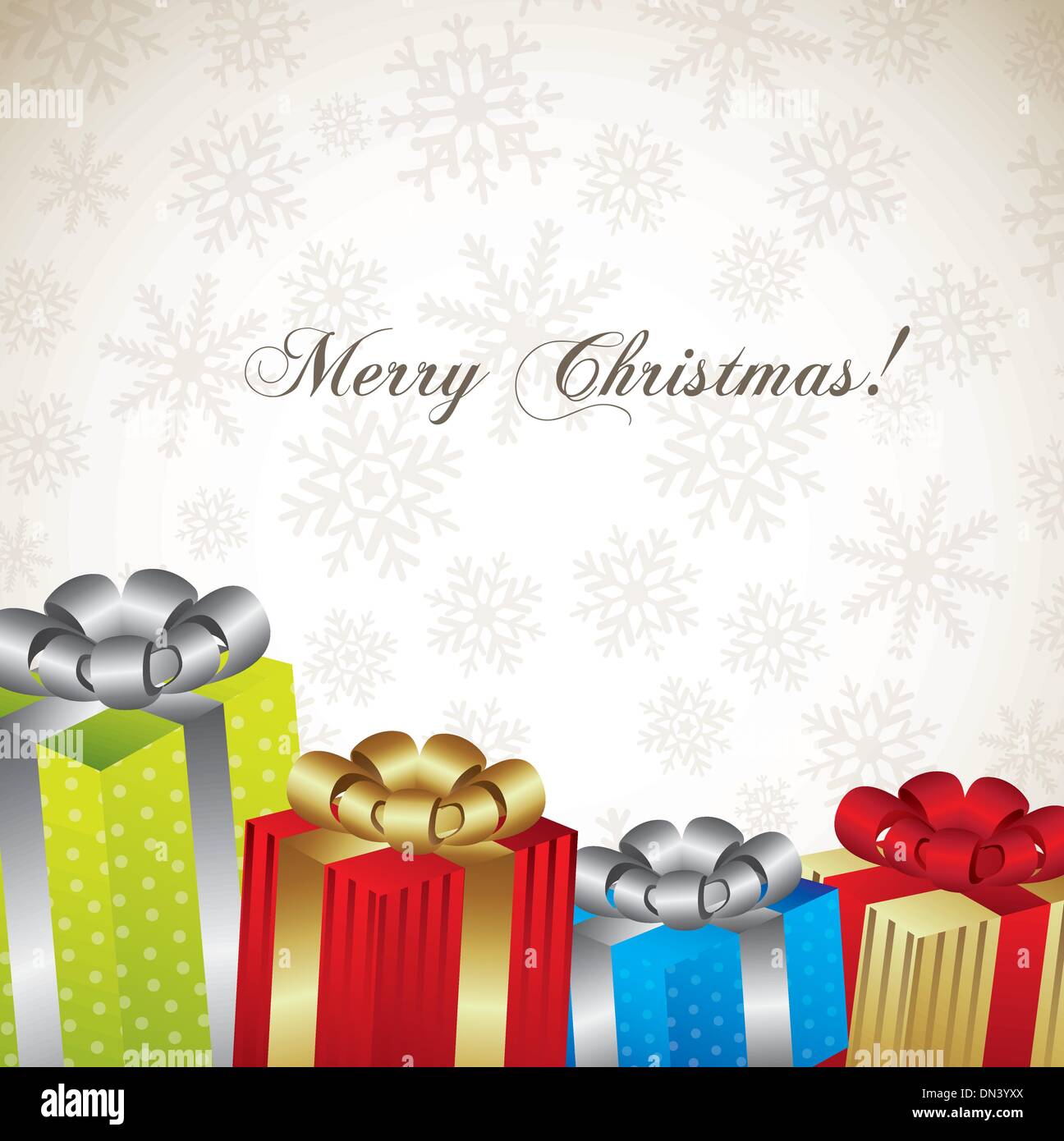 Beautiful christmas gifts decor Stock Vector Images - Alamy