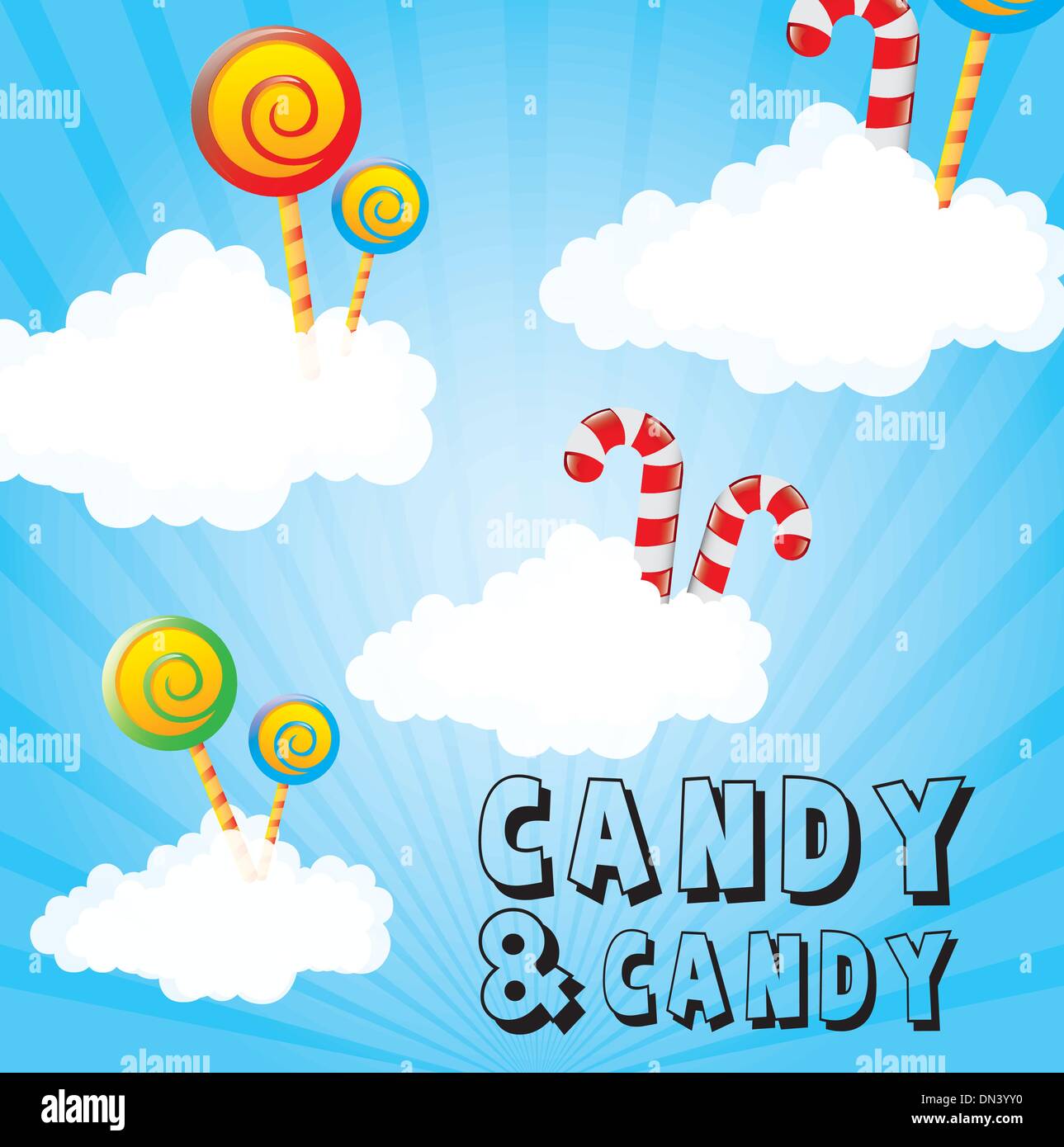 Cheerful candies Stock Vector Images - Alamy